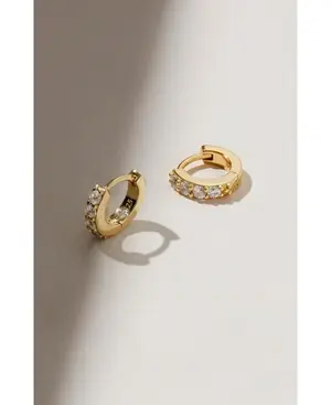 ANA LUISA Suzanne Huggie Hoop Earrings - Gold