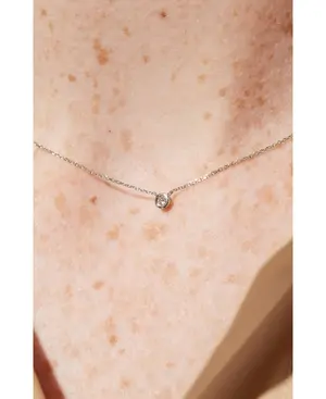 ANA LUISA Lab Grown Diamond Necklace - Silver