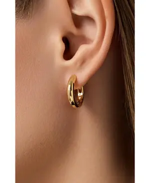 ANA LUISA Giulia Medium Hoop Earrings - Gold