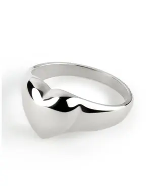 ANA LUISA Isla Heart Ring - Silver