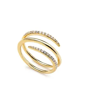 ANA LUISA Oren Triple Claw Ring - Gold