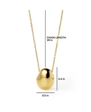 ANA LUISA Pendant Pebble Mini Necklace - Gold