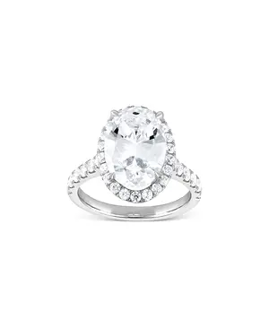 Bloomingdale'S 18k Gold 5.0 Tcw Lab Grown Diamond Engagement Ring - White