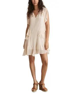 REISS Raffia Wedge Heel Sandals