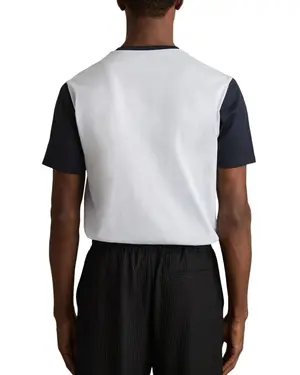 REISS Mercerized Color Blocked Tee