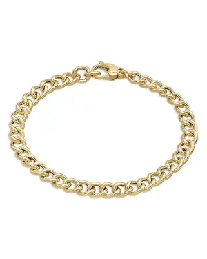 ZOE LEV 14k Yellow Large Curb Link Chain Bracelet - Gold