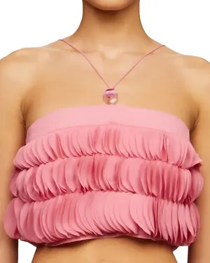 AMUR Capri Applique Shift Top - Pink Opal