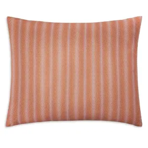 SFERRA Edna Reversible Ginkgo Leaf Sham, Continental - Pink/orange