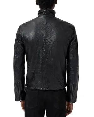 John Varvatos Ansel Crinkle Leather Jacket