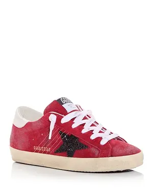 Golden Goose Low Top Red Sneakers For Women