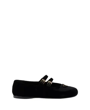 Prada Velvet Ballerinas