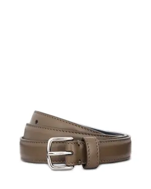 Vince Vince Stitched Leather Belt Hazel Vine