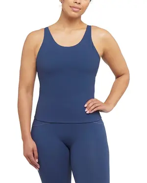 Spanx Power Boost Shelf Bra Tank - Faded Indigo