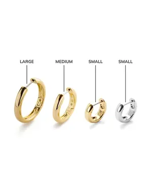 ANA LUISA Giulia Bold Huggie Hoops