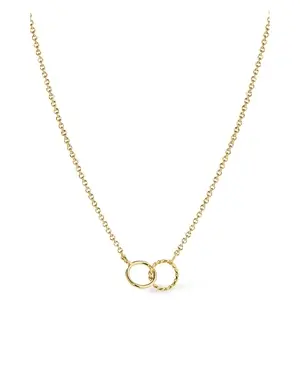 ANA LUISA Sam Interlocking Circles Necklace - Gold