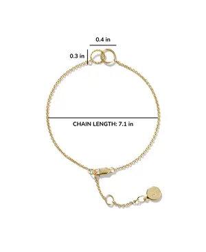 ANA LUISA Jill Interlocking Circles Bracelet