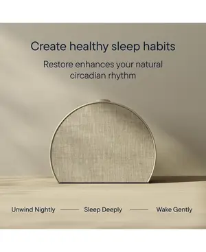 HATCH, INC. Restore 3 Smart Sunrise Alarm Clock Sound Machine Screen-free Bedroom Sleep Guide - Putty