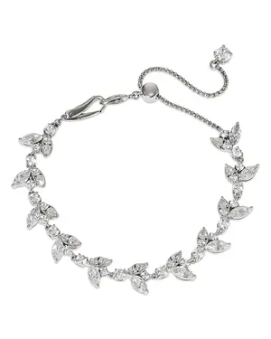 Nadri Ravish Vine Adjustable Bracelet - Silver