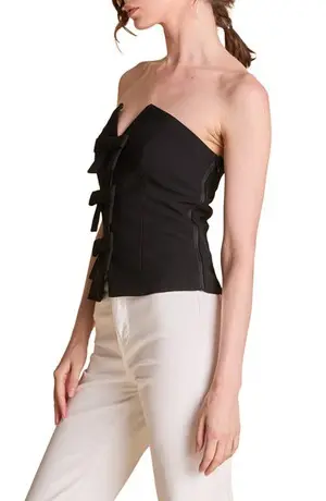 Endless Rose Bow Detail Bustier Top