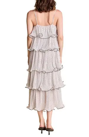 Endless Rose Polka Dot Tiered Dress