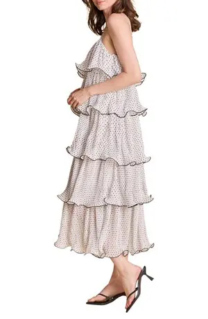 Endless Rose Polka Dot Tiered Dress