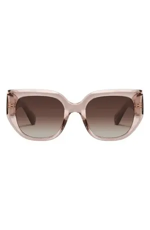 Quay Busy Busy 53mm Square Sunglasses - Doe/ Brown