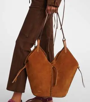 Isabel Marant Étoile Tampa Suede Shoulder Bag - Brown