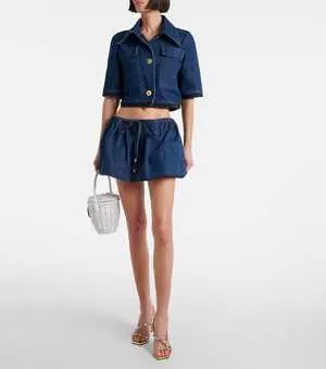 Patou Mini Denim Skirt