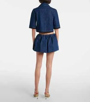 Patou Mini Denim Skirt