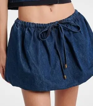 Patou Mini Denim Skirt