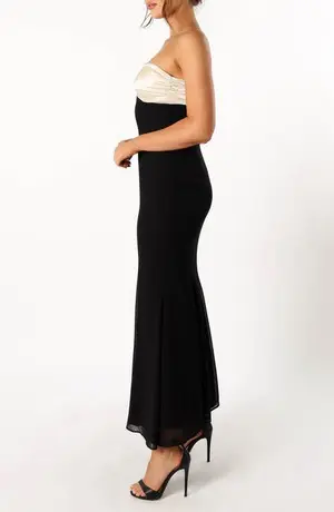 PETAL & PUP Strapless Maxi Dress