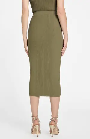 MARCIANO Giada Ribbed Knit Skirt