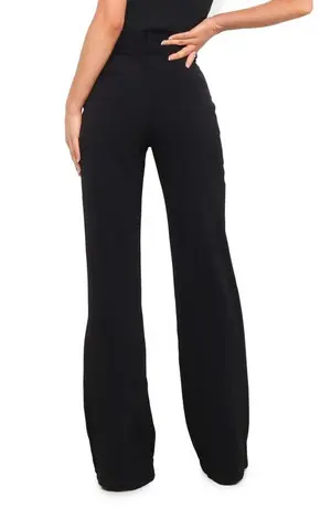 PETAL & PUP Burland Wide Leg Pants - Black