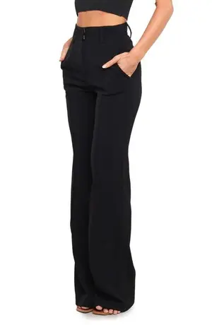 PETAL & PUP Burland Wide Leg Pants - Black