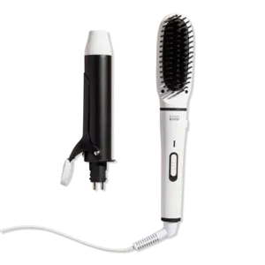 BONDI BOOST Mini Multi-styler 2-in-1 Hair Straightener Brush + Curling Iron - One-color