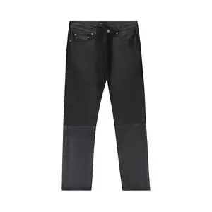 PURPLE BRAND Leather Relaxed Fit Pant