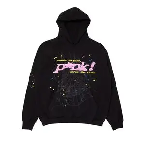 SP5DER Pullover Hoodie - Black