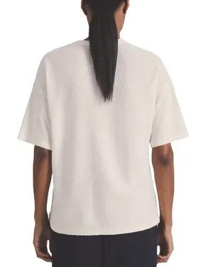 REISS Les 100 Ciels Knitted T Shirt - Ivory