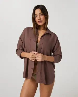 Vuori Vuori Trestles Twill Button-Up Sable