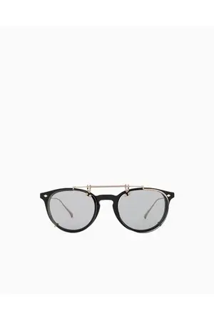 Giorgio Armani Panto Frame Glasses - Black