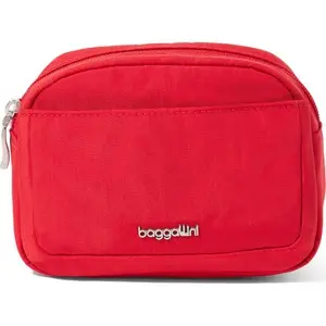 BAGGALLINI Small Pocket Cosmetic Pouch - Scarlet