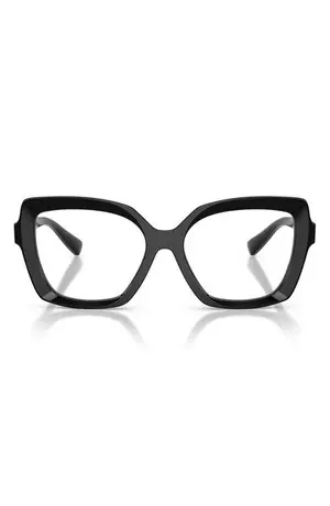 Dolce & Gabbana 53mm Butterfly Eyeglasses - Black
