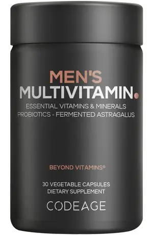 CODEAGE Multivitamin, Vitamin A, C, D3, E, B12, Zinc, Selenium, Chromium - Black