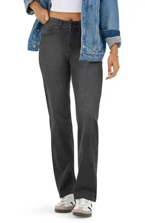 LEEM Rider High-waist Straight-leg Jeans - Night Rays