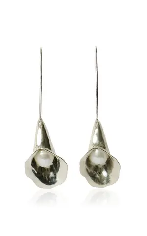 Chan Luu Calla Lily Pearl Drop Earrings