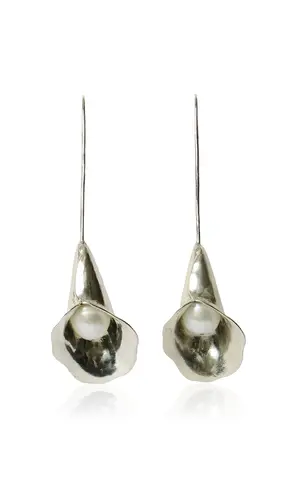 Chan Luu Calla Lily Pearl Drop Earrings
