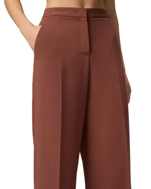 Pinko Pergamino Wide Leg Trousers - Cinnamon