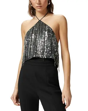 Pinko Embellished Halter Top