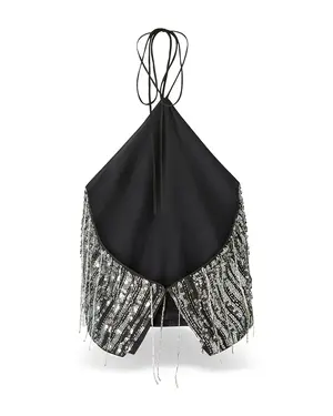 Pinko Embellished Halter Top