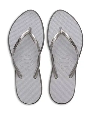 Havaianas Slim Point Flip Flop Sandals - Steel Grey